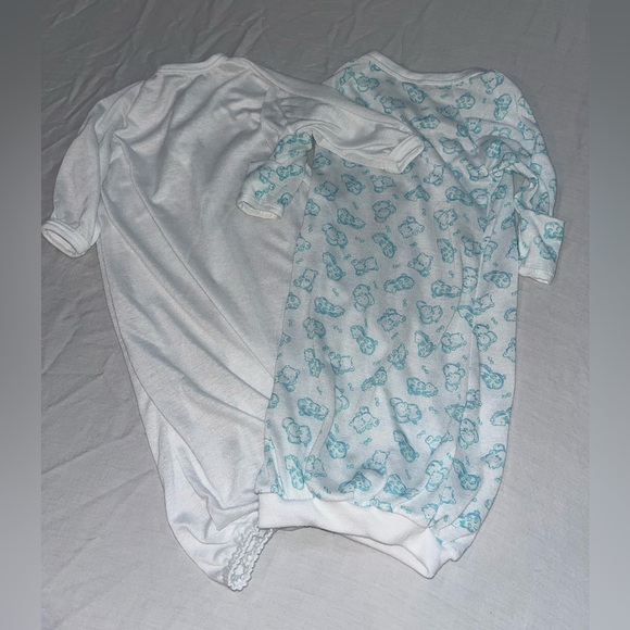 Gerber | Pajamas | Gerber And Spencers Vintage 9s Baby Gowns White And ...